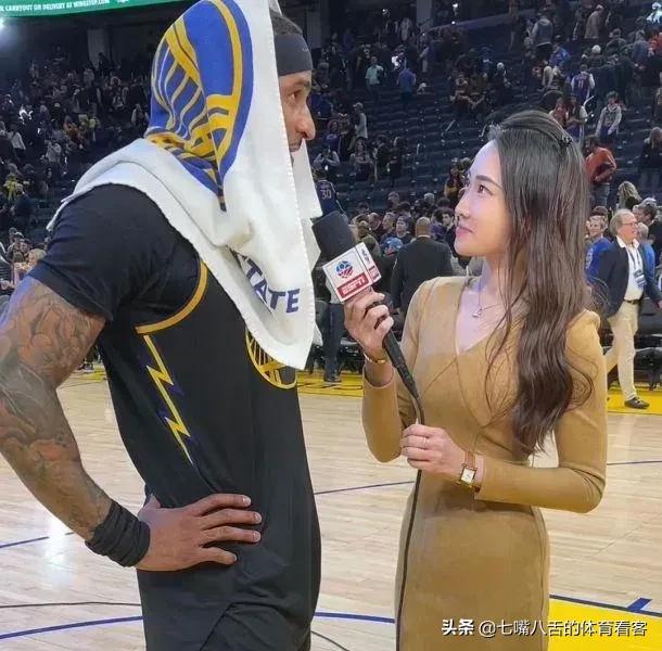 The super positive ESPN girl is here!Warriors players will laugh when ...