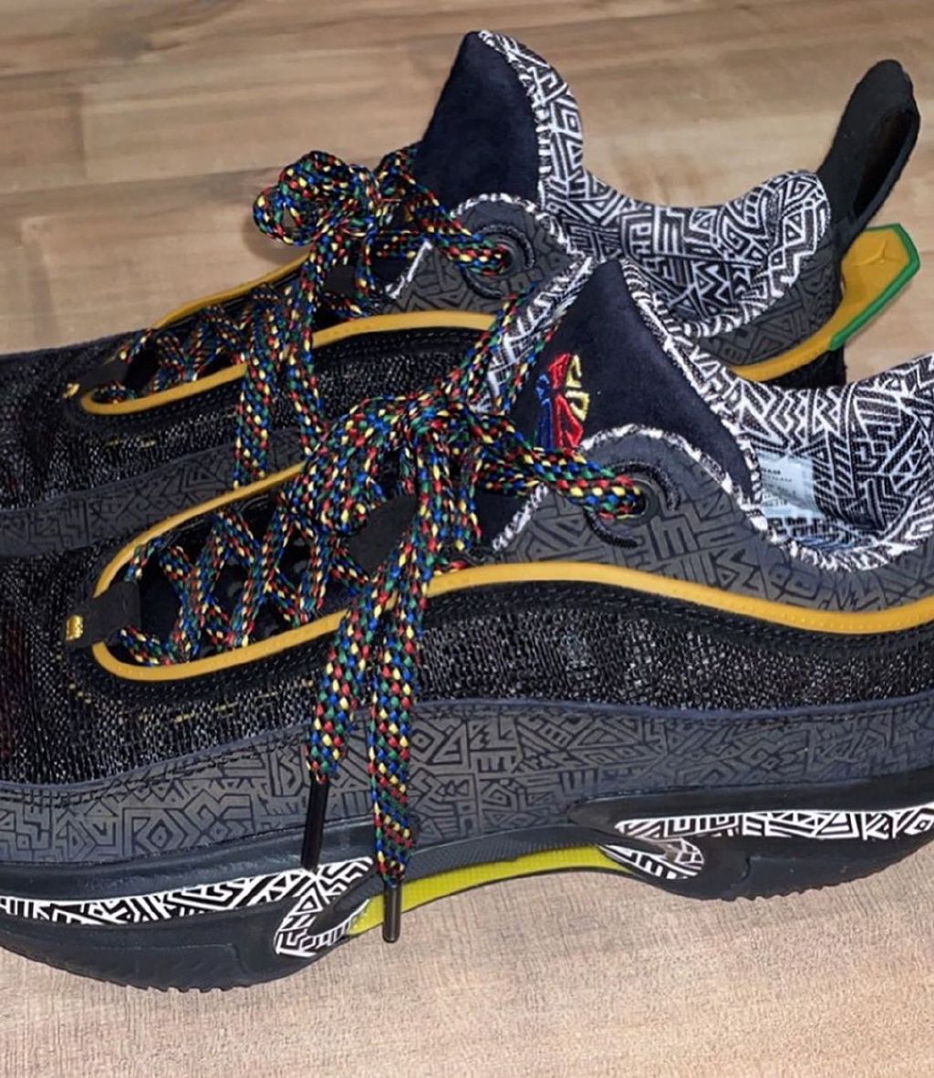 New from Nike!AJ36 multi-color matching exposure Jordan hole shoes hit ...